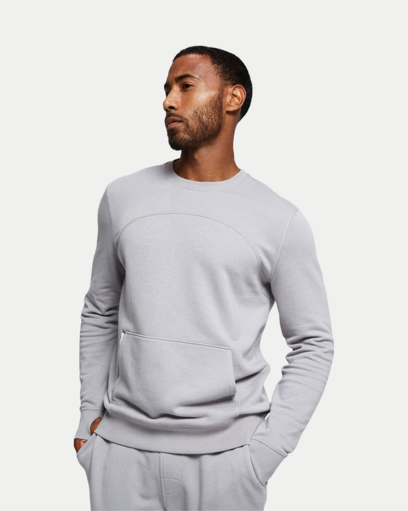 Rush Crewneck | Concrete – MASS